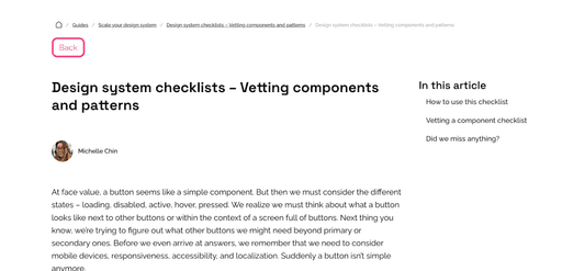 I need checklists for creating new Figma components - The Design System Guide