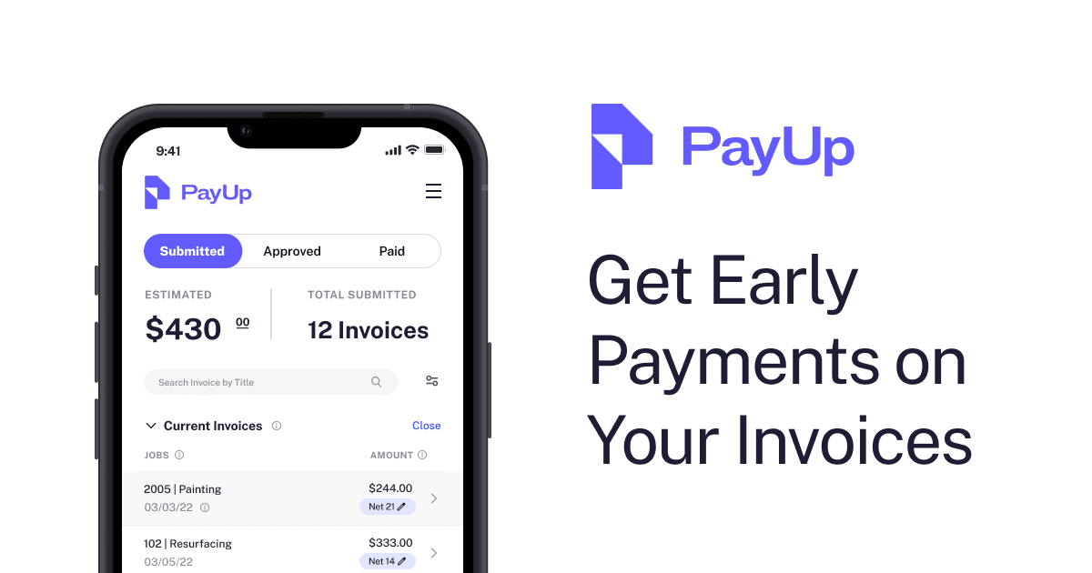 Payup | Get Early Payments on Your Invoices