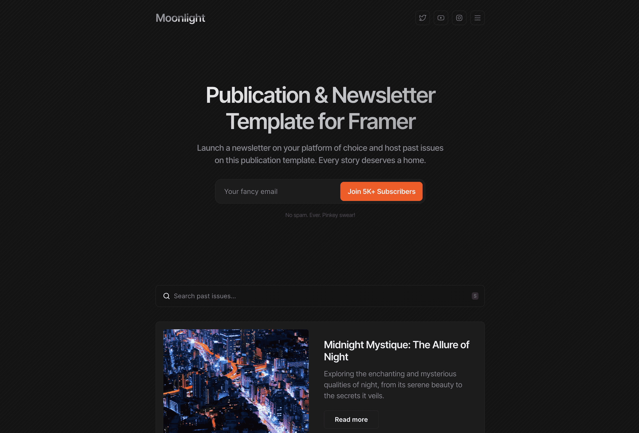 Templates | Dark Design