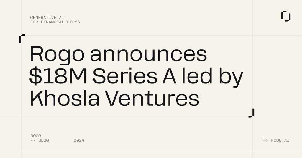 Rogo | Secure AI for Finance Professionals