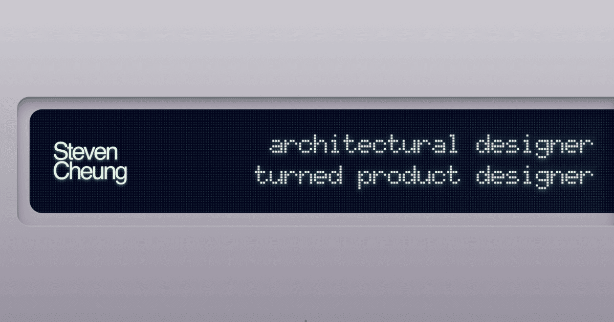 Steven Cheung - Product Designer