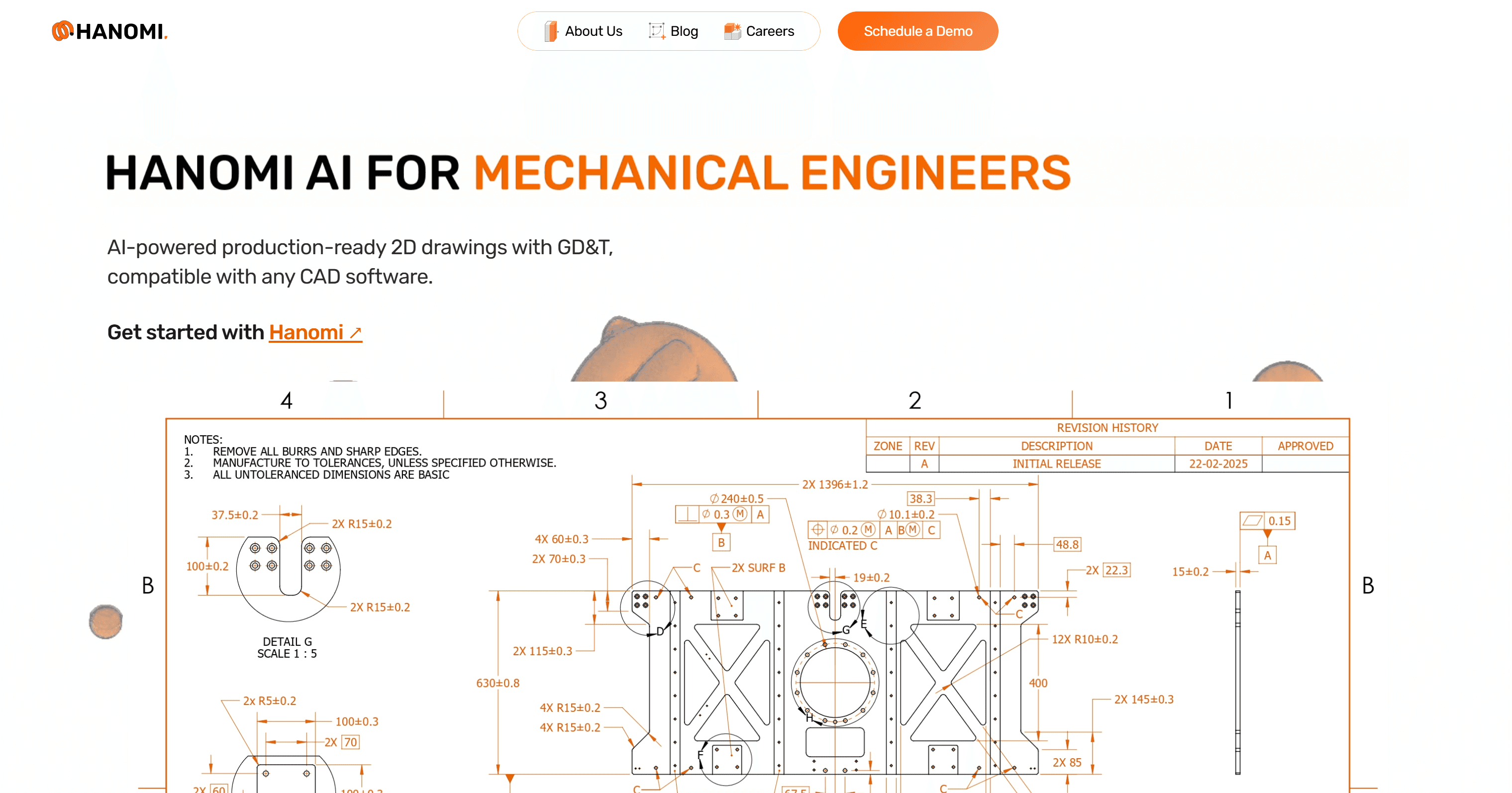 Hanomi - CAD to 2D in minutes
