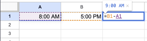 How to Calculate the Duration Between Two Times in Google Sheets