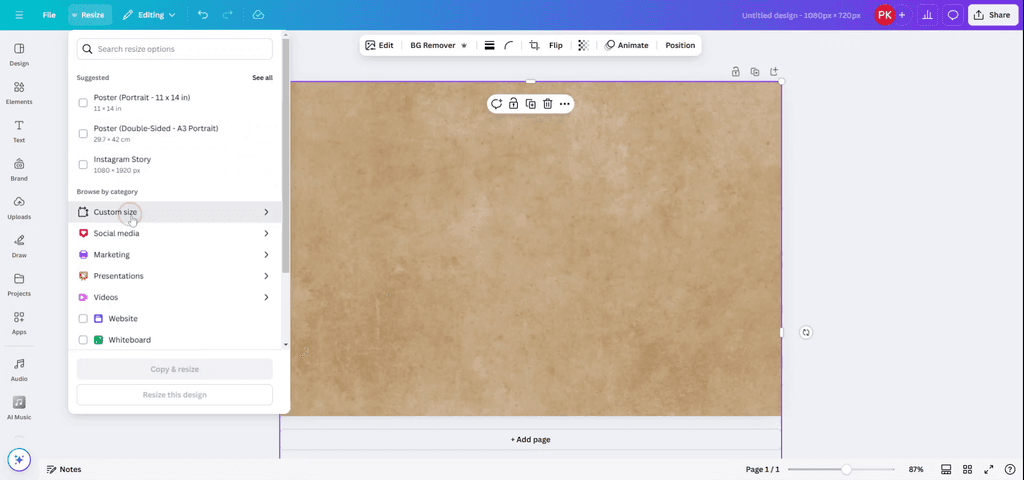 How to Rotate a Document in Canva – Easy Page & Element Rotation - 1 minute video guide