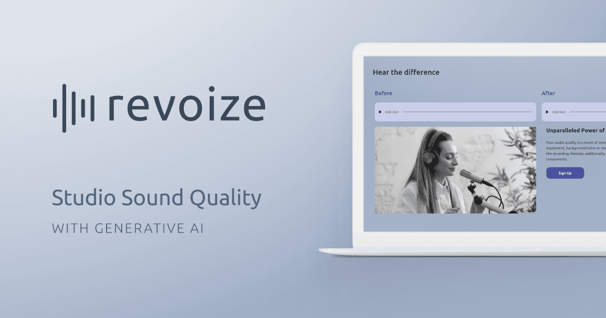 Revoize: Studio Sound Quality with Generative AI