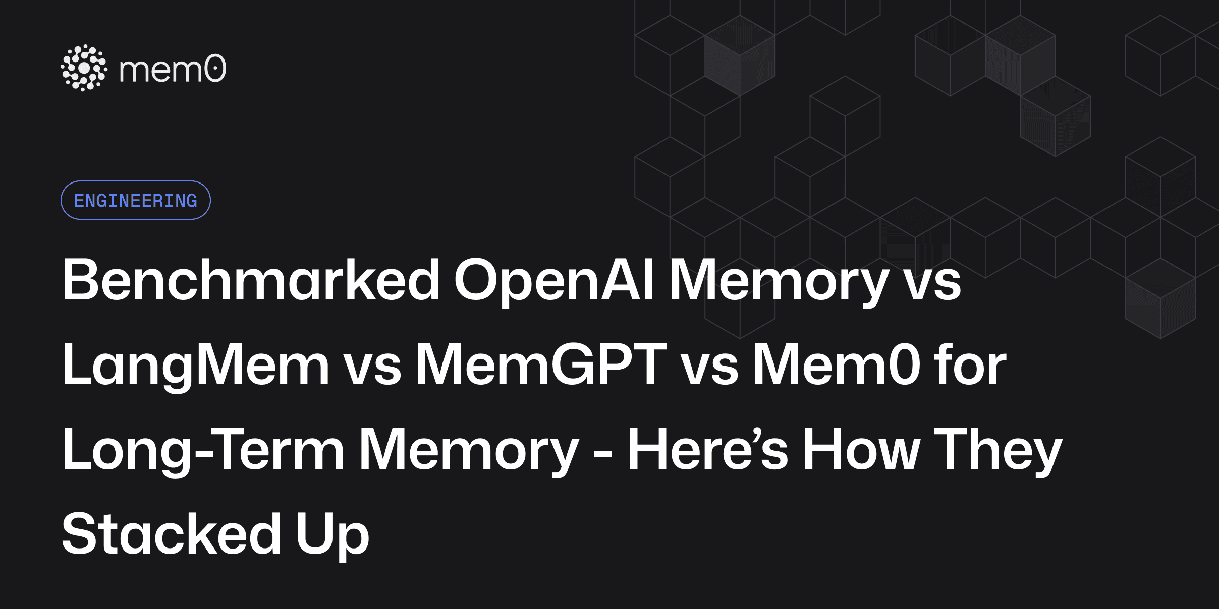 AI Memory Benchmark: Mem0 vs OpenAI vs LangMem vs MemGPT | Mem0