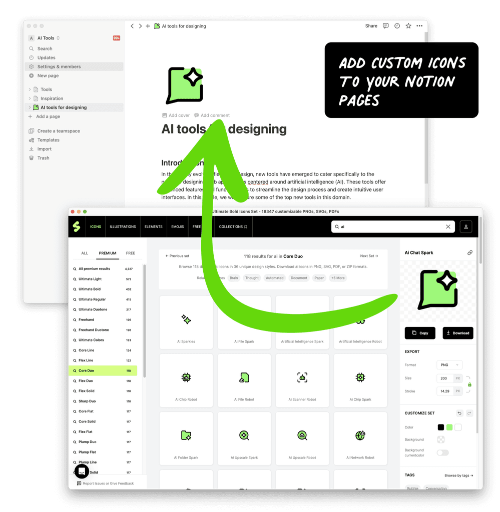 12,000 Customizable Notion Logos and Icons