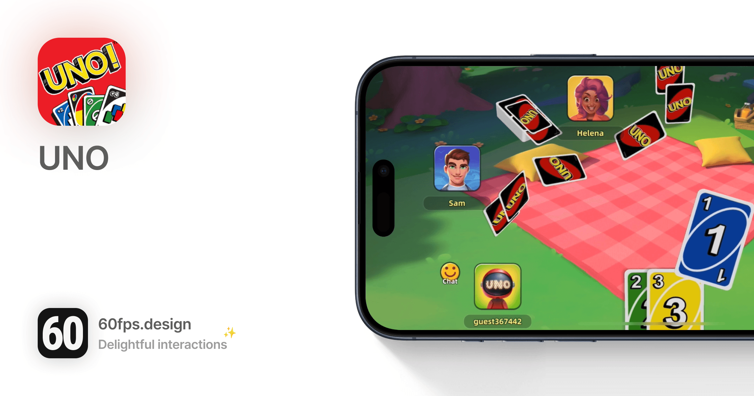 UNO iOS App UI/UX animation