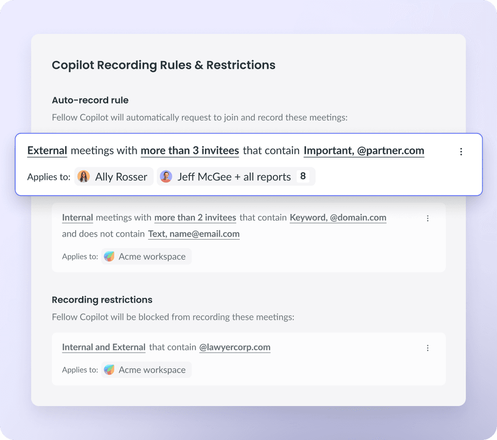 AI Meeting Transcription and Recording | Fellow