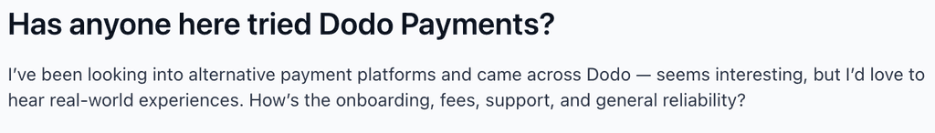 Dodo Payments: Features and Reviews