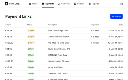 Generate Online Payment Links for Business | Mollie