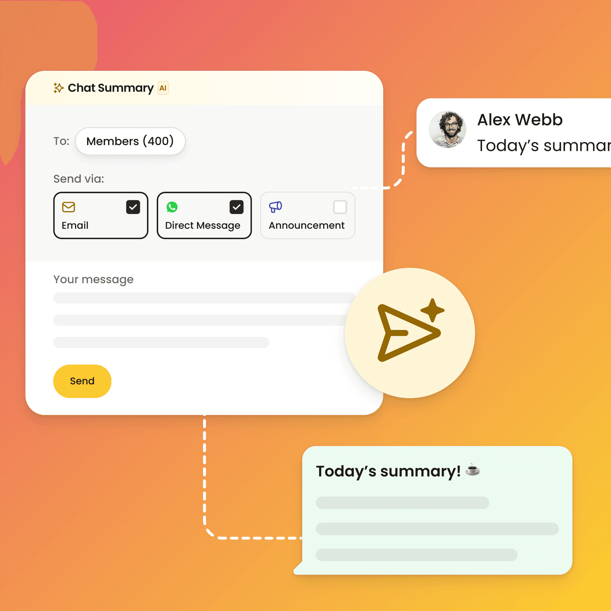 Ruby AI for WhatsApp. Summarize your chats automatically.