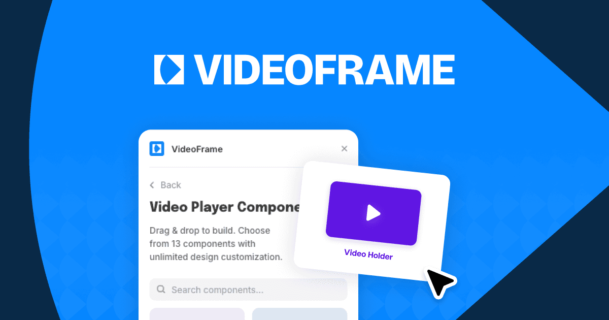 VideoFrame Features – Custom Controls, No Embeds