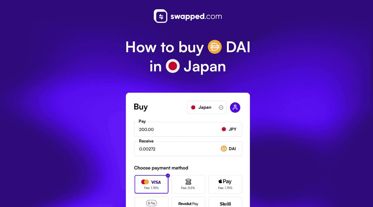 How to buy Dai (DAI) in Japan with JPY