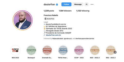 Bio de advogado no Instagram: 8 exemplos para você copiar