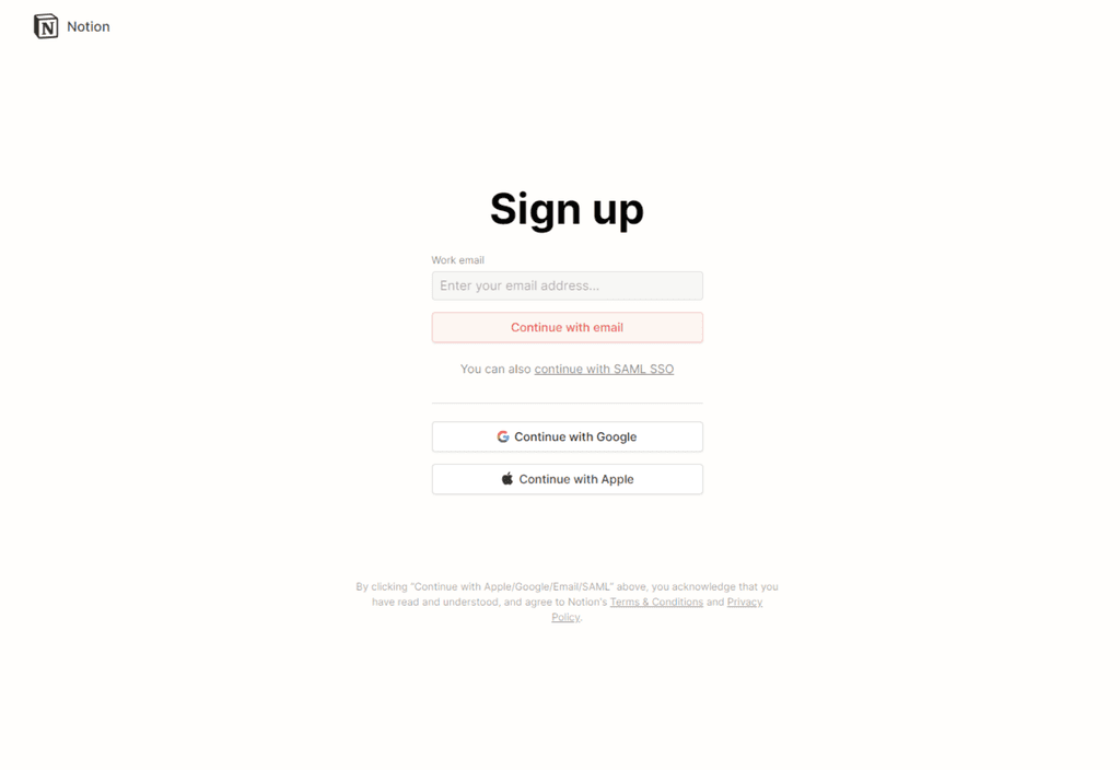 Step-by-Step Guide to Setting Up a Notion Account