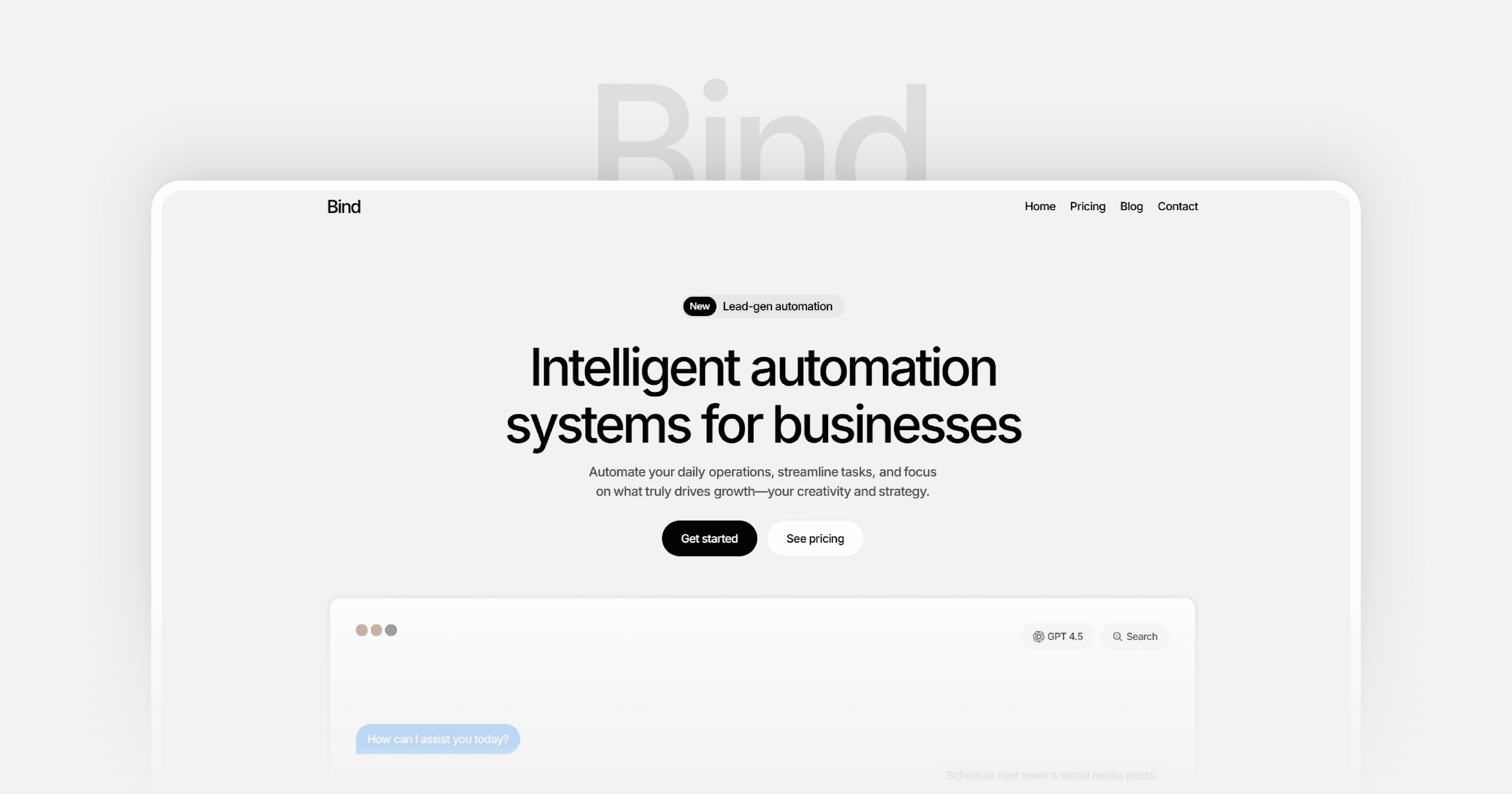 Bind - AI Automation Agency Template
