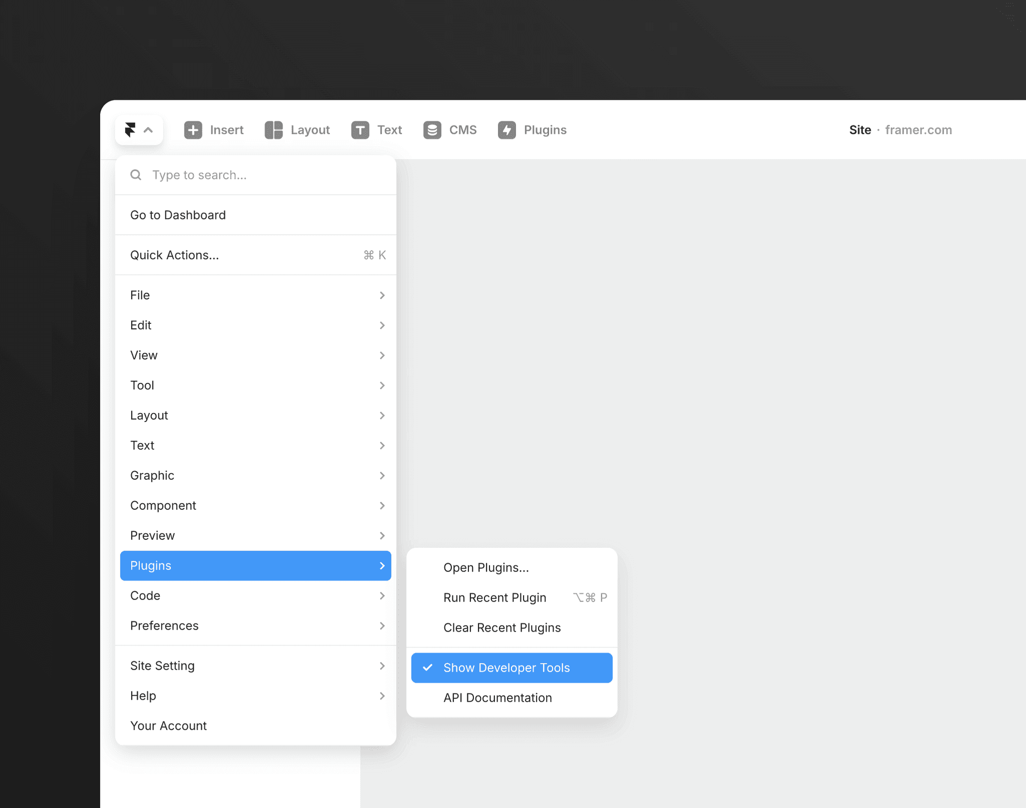 Quick Start - Framer Developers