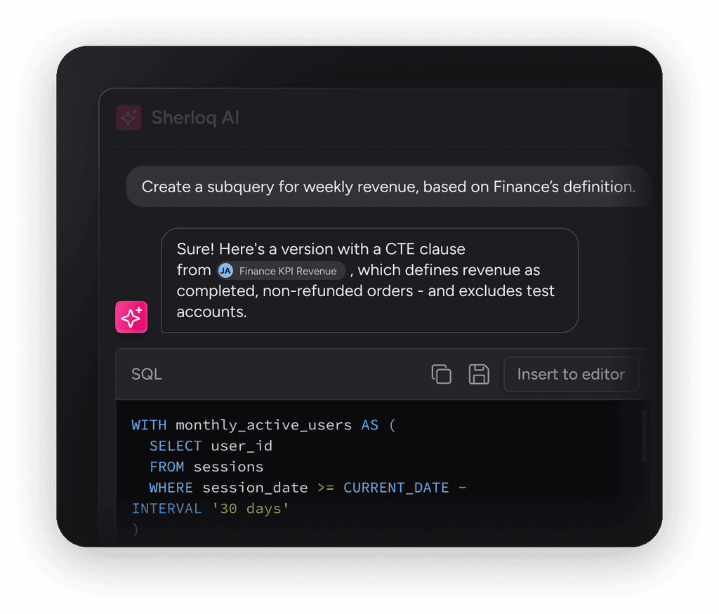 Sherloq: Collaborative SQL Repository