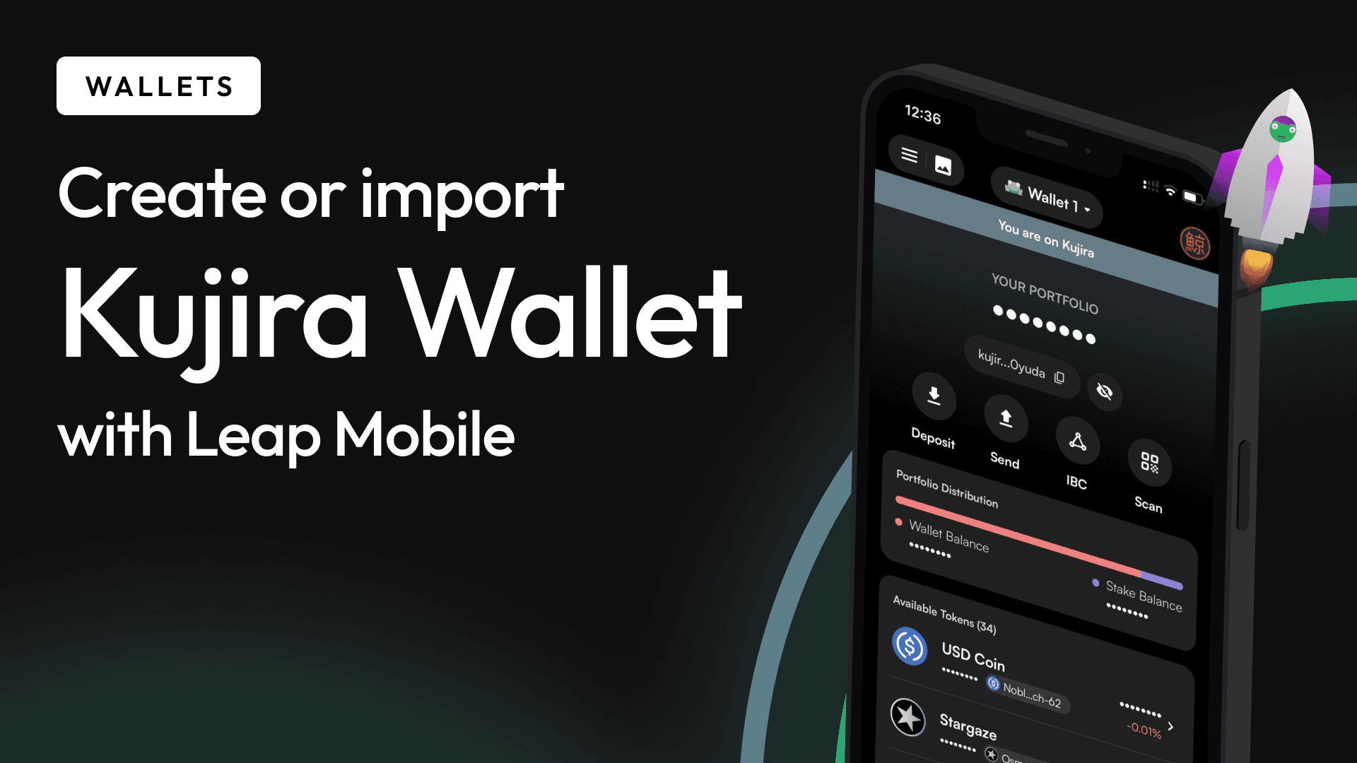 How to Create a Kujira Mobile Wallet using the Leap Wallet Mobile App?