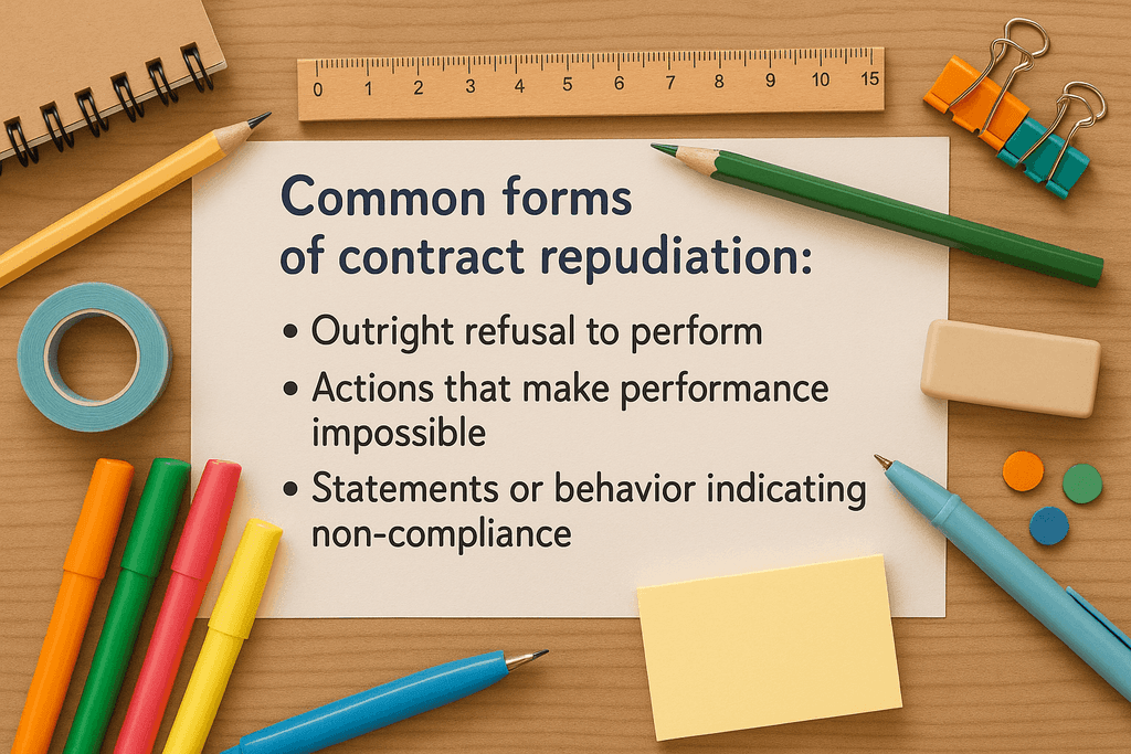 Repudiation of Contract: FAQs on Your Legal Rights