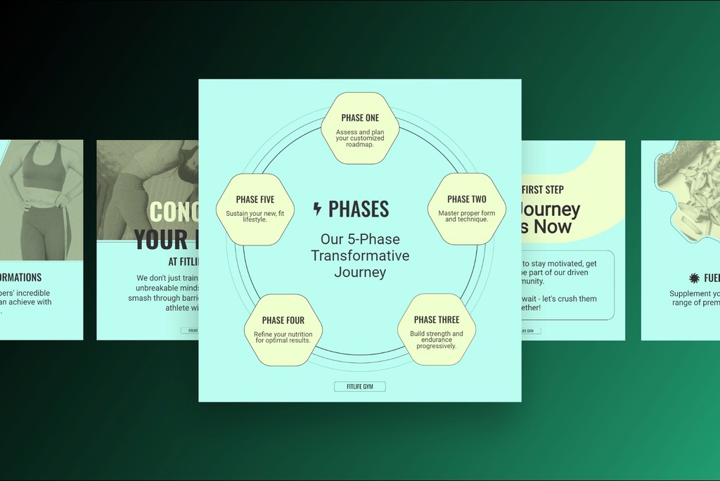 Glorify Template: Fitness Revelation Carousel Kit by final-touch-lab