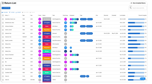TaxFlow - Tax Workflow Software