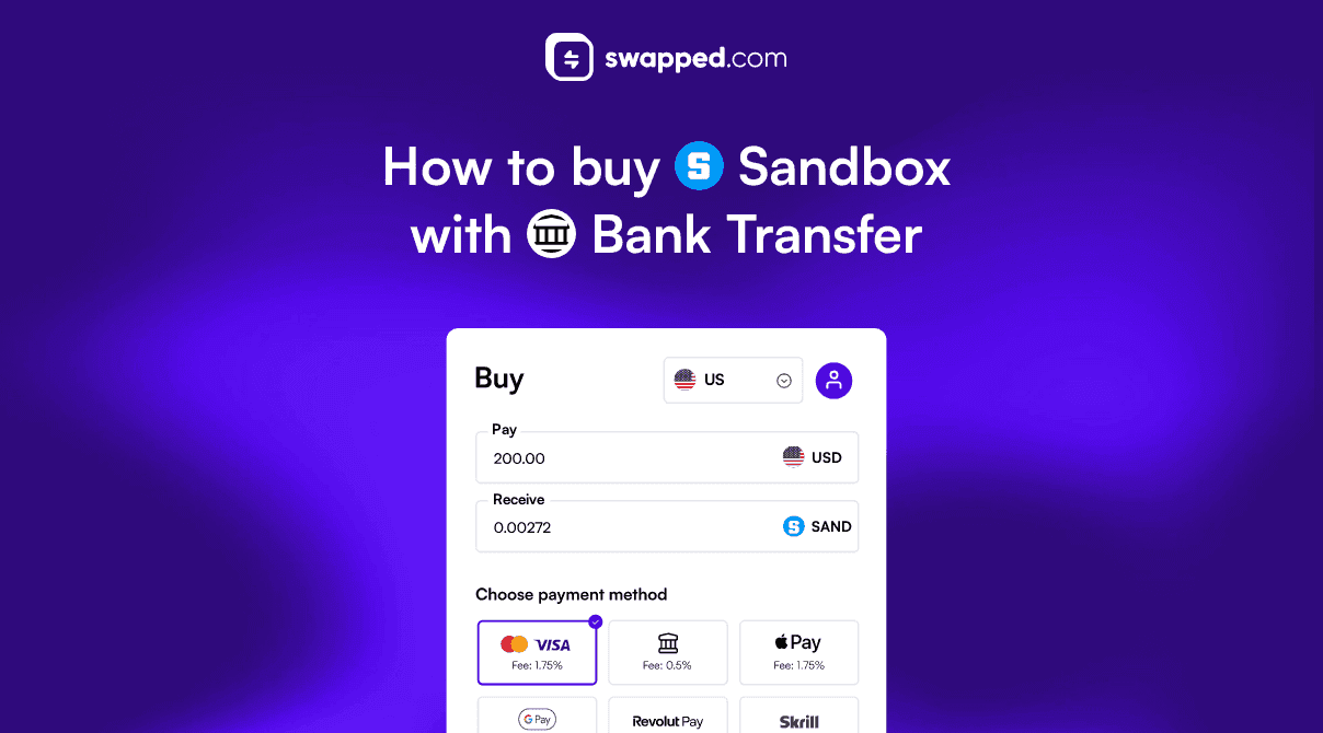 How to buy Sandbox (SAND) with Bank Transfer
