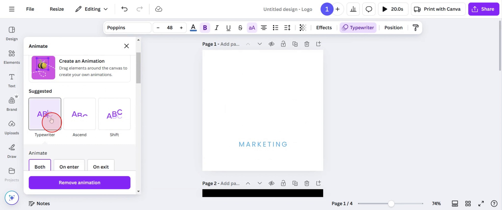 How to Time Animations in Canva – Set Custom Durations - 1 minute video guide