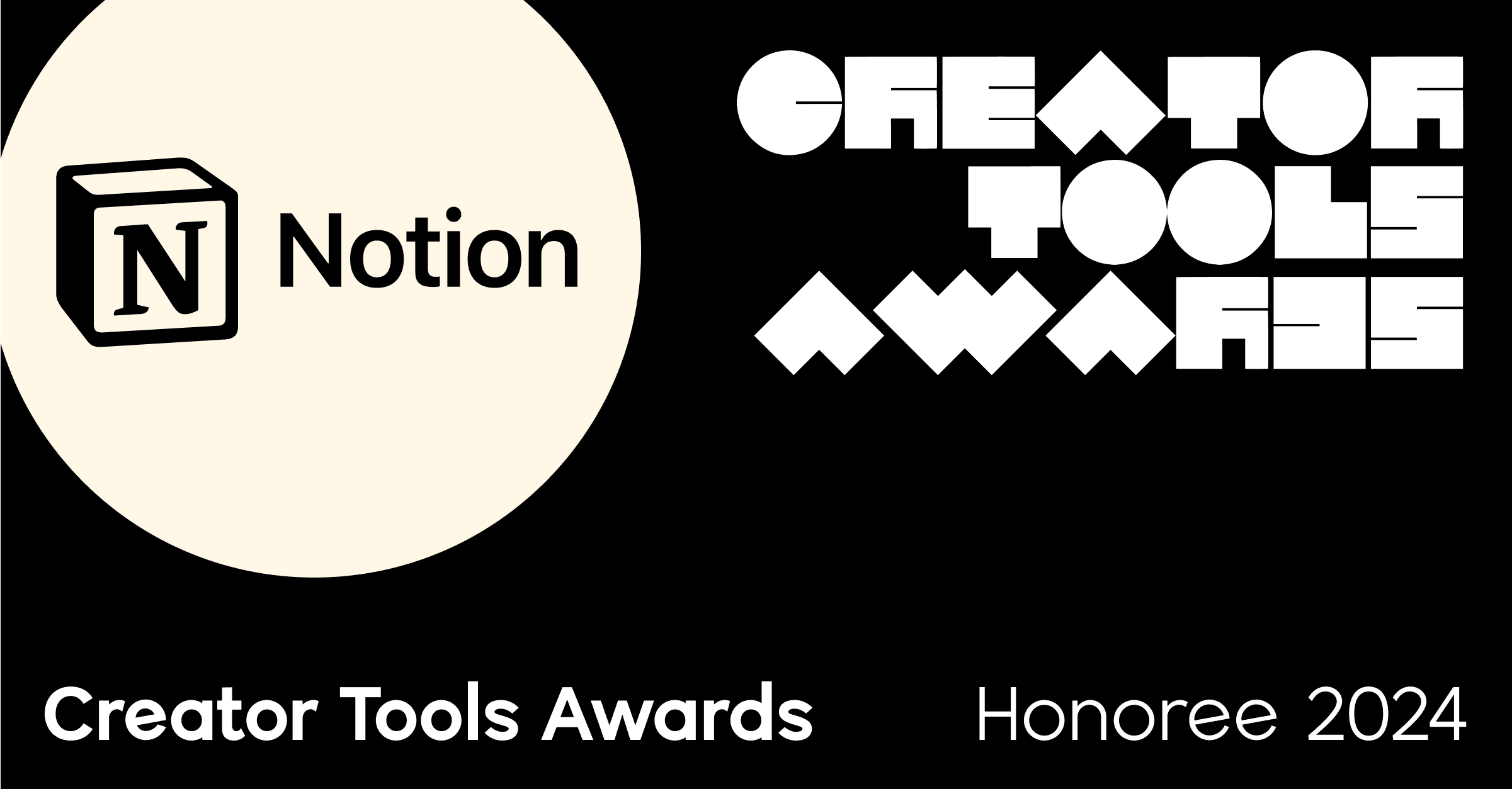 Notion – Honors – Creator Tools Awards