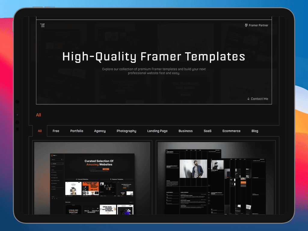 The Ultimate List of Framer Template Stores | Framer.ing blog