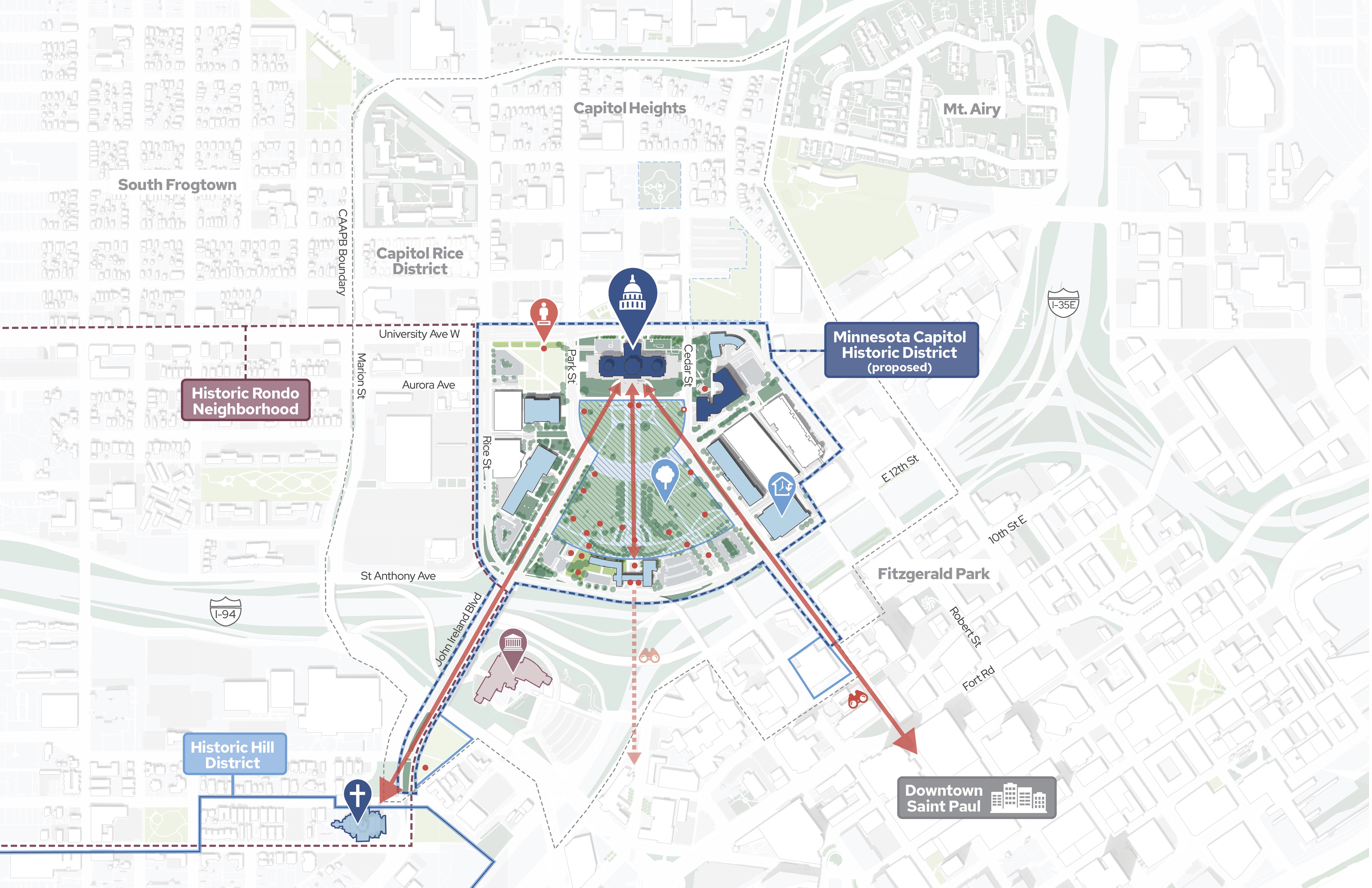 Minnesota State Capitol Mall Design Framework