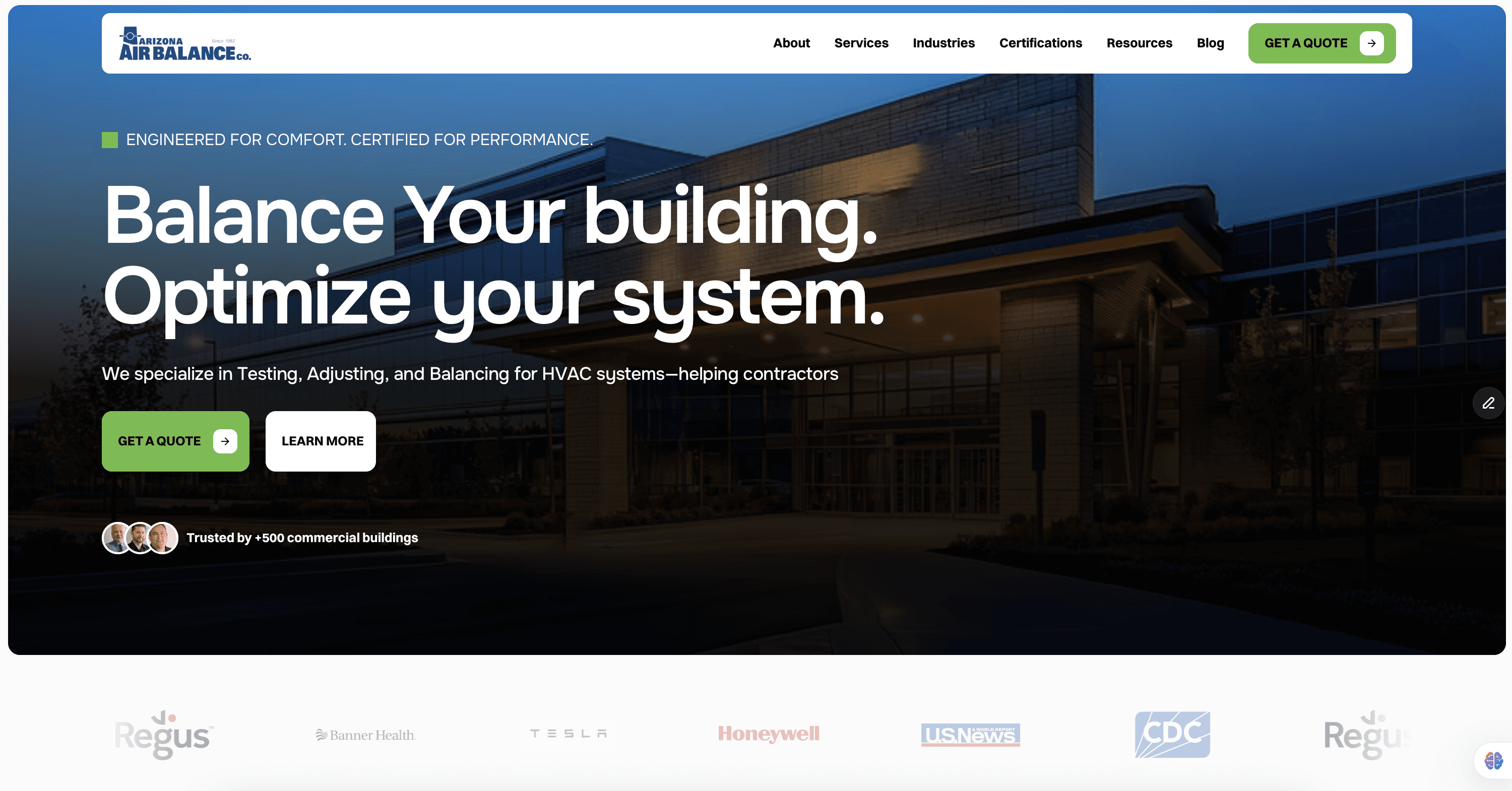 Request a TAB Quote | Arizona Air Balance