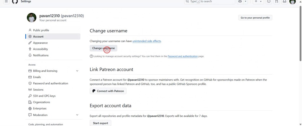 How to Change Github Username - 1 minute video guide