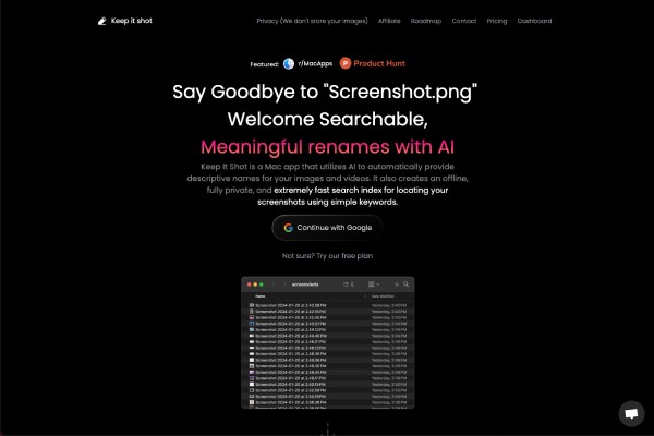 KeepItShot - Toolfolio.io