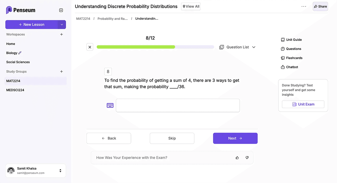 AI Tutor and Study Guide for Math - Penseum