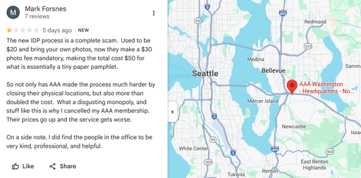 How to get an IDP in Seattle & Washington after AAA offices closed ...