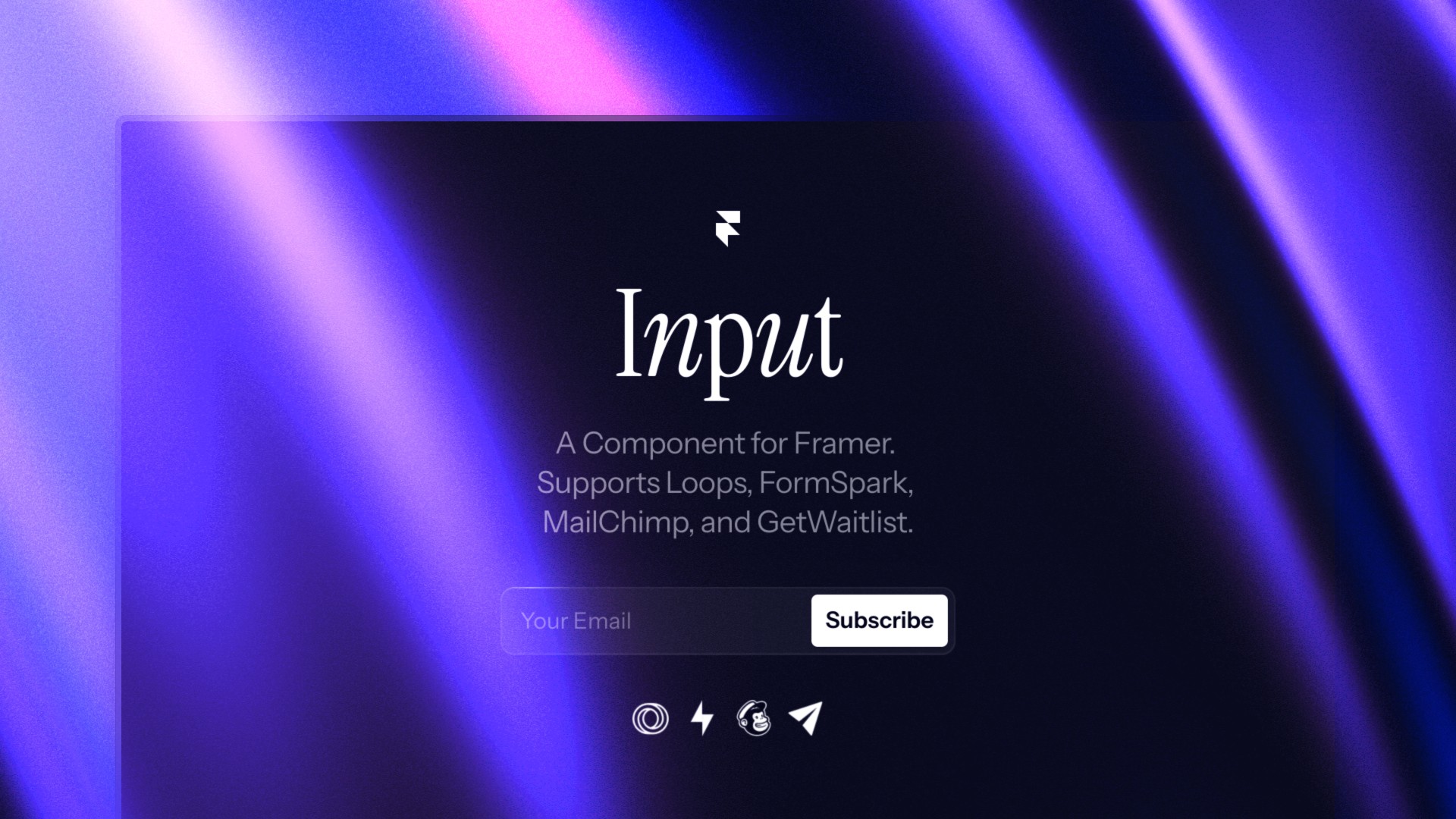 Framer Updates Input Component