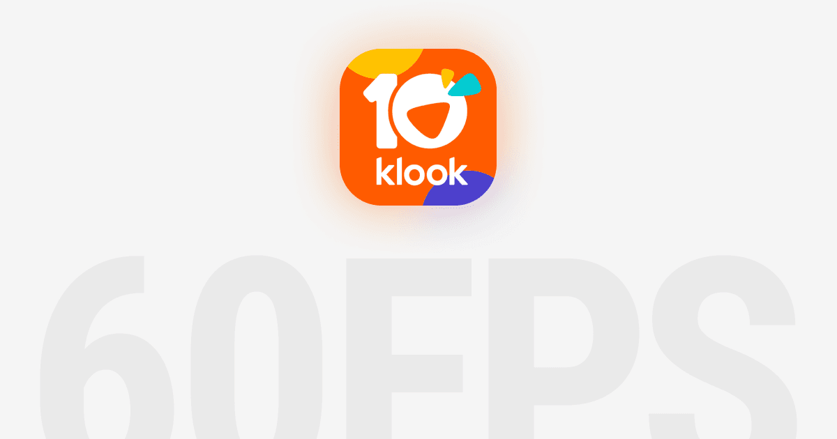 Klook iOS App UI/UX design animation – 60fps