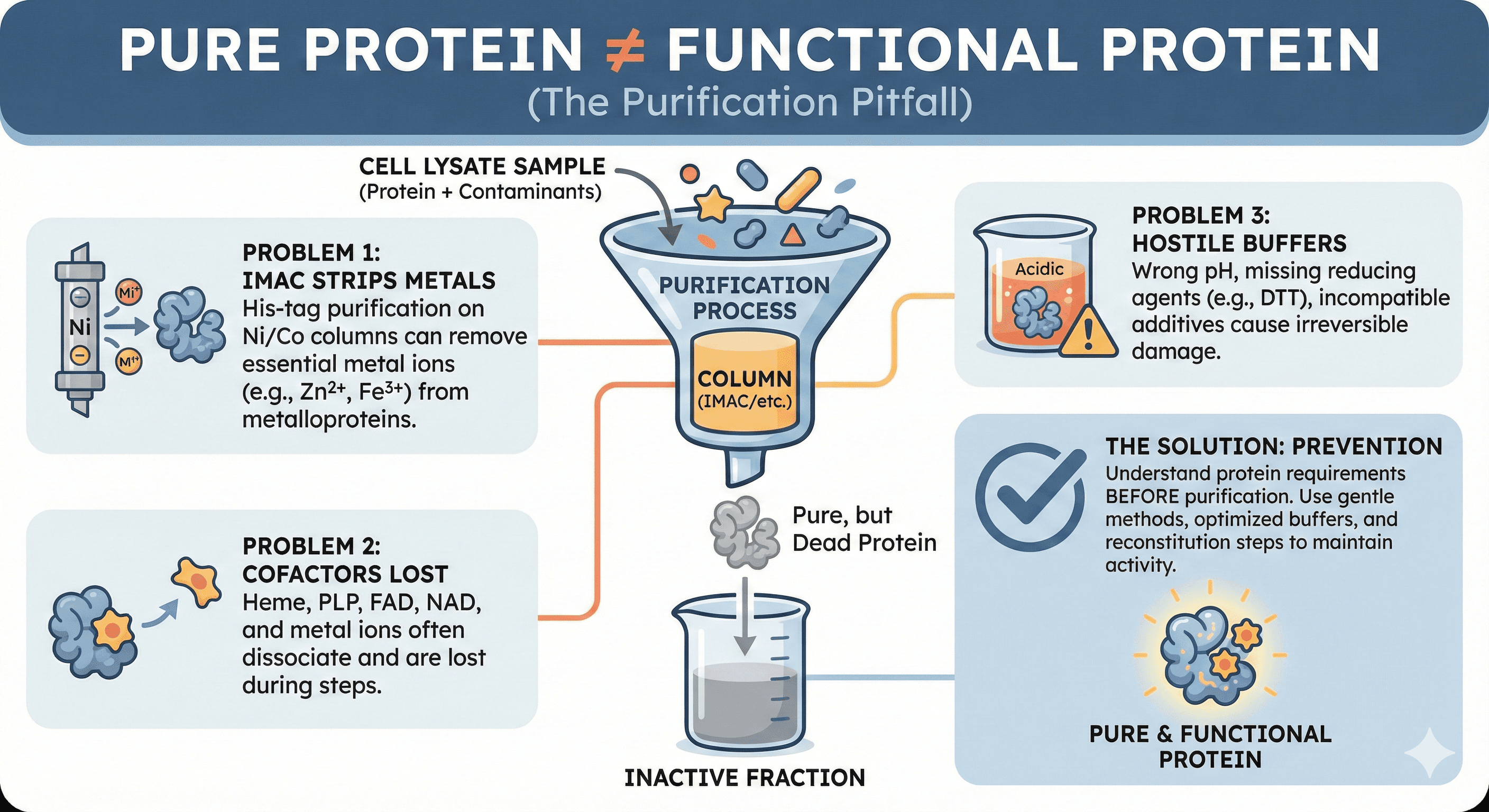 Why Your Protein Loses Activity After Purification (Even Though It's ...