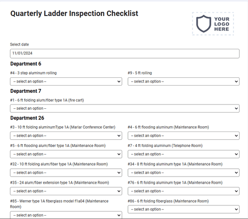 Frame Inspection Checklist for Mobile, Tablet, Fillable PDF