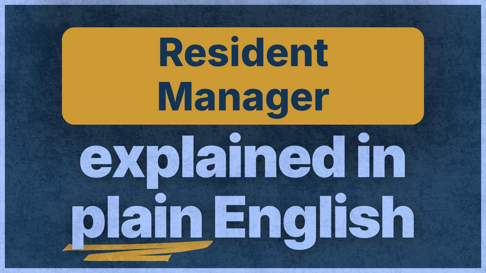 Resident Manager: Your On-Site Property Problem Solver