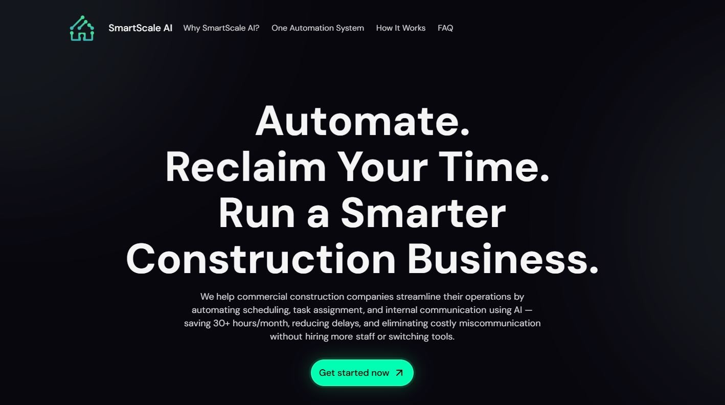 SmartScale AI – AI Systems for B2B Construction Teams