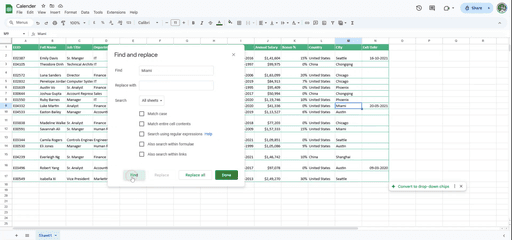 How to Search in Google Sheets - 1 minute video guide