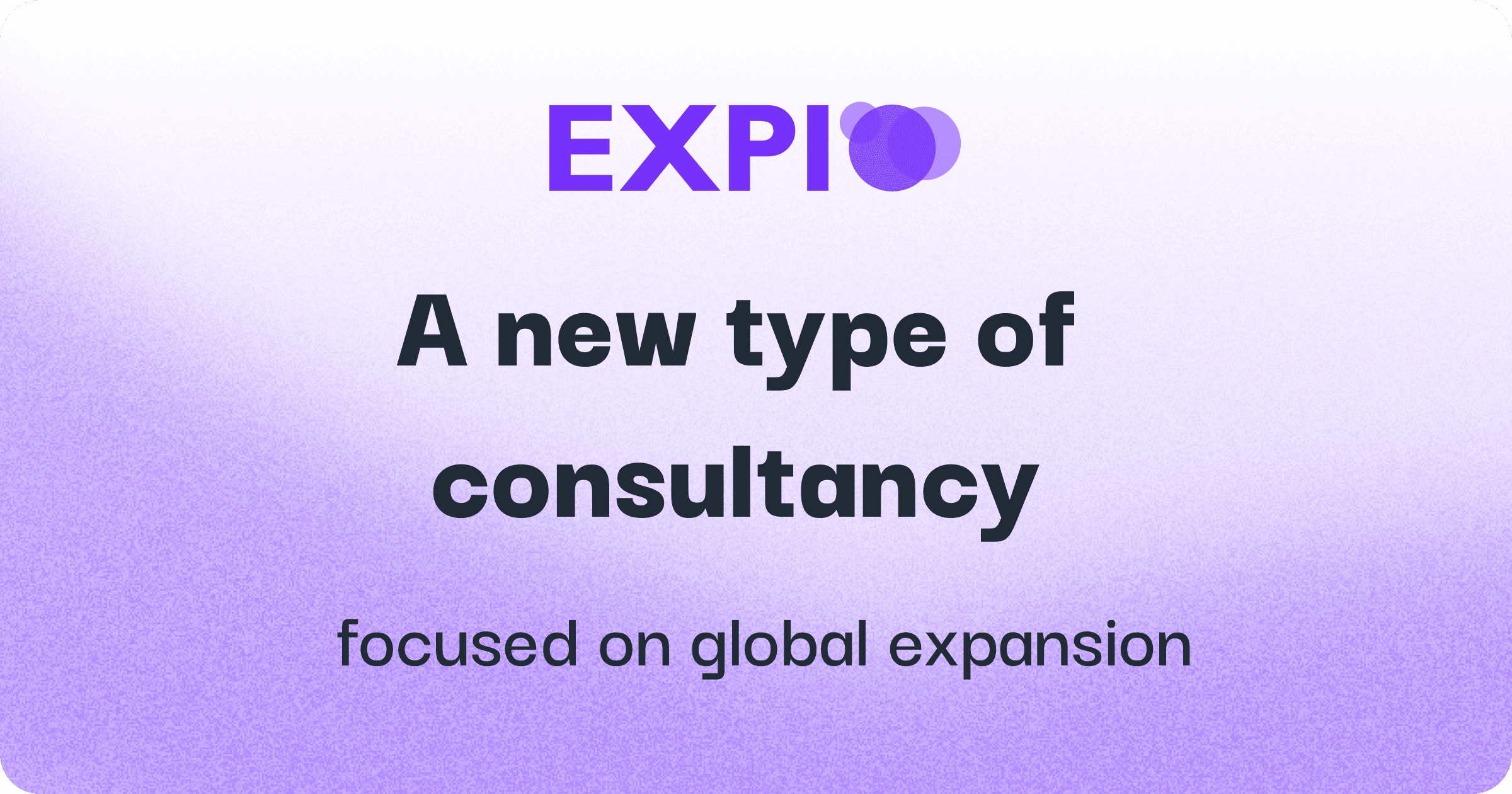 EXPIO – New type of consultancy for international expansion