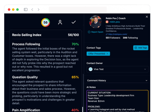 Revio - AI Sales CRM That Turns Your Followers Into Revenue