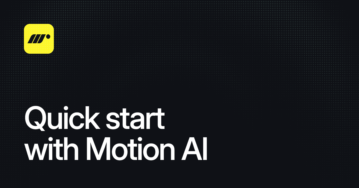 Get started with Motion devevloper tools | Motion