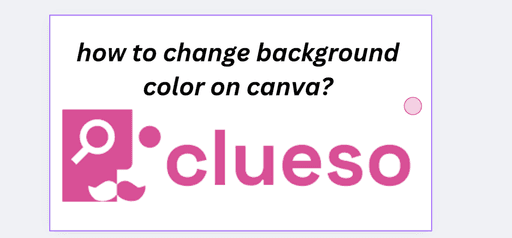 How to change the background color in Canva