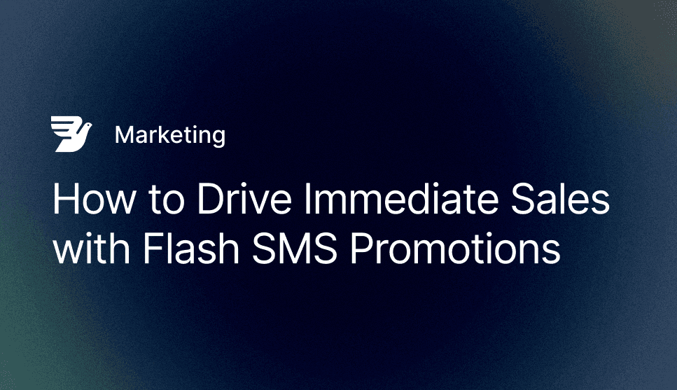 Drive Immediate Sales with Flash SMS Promotions