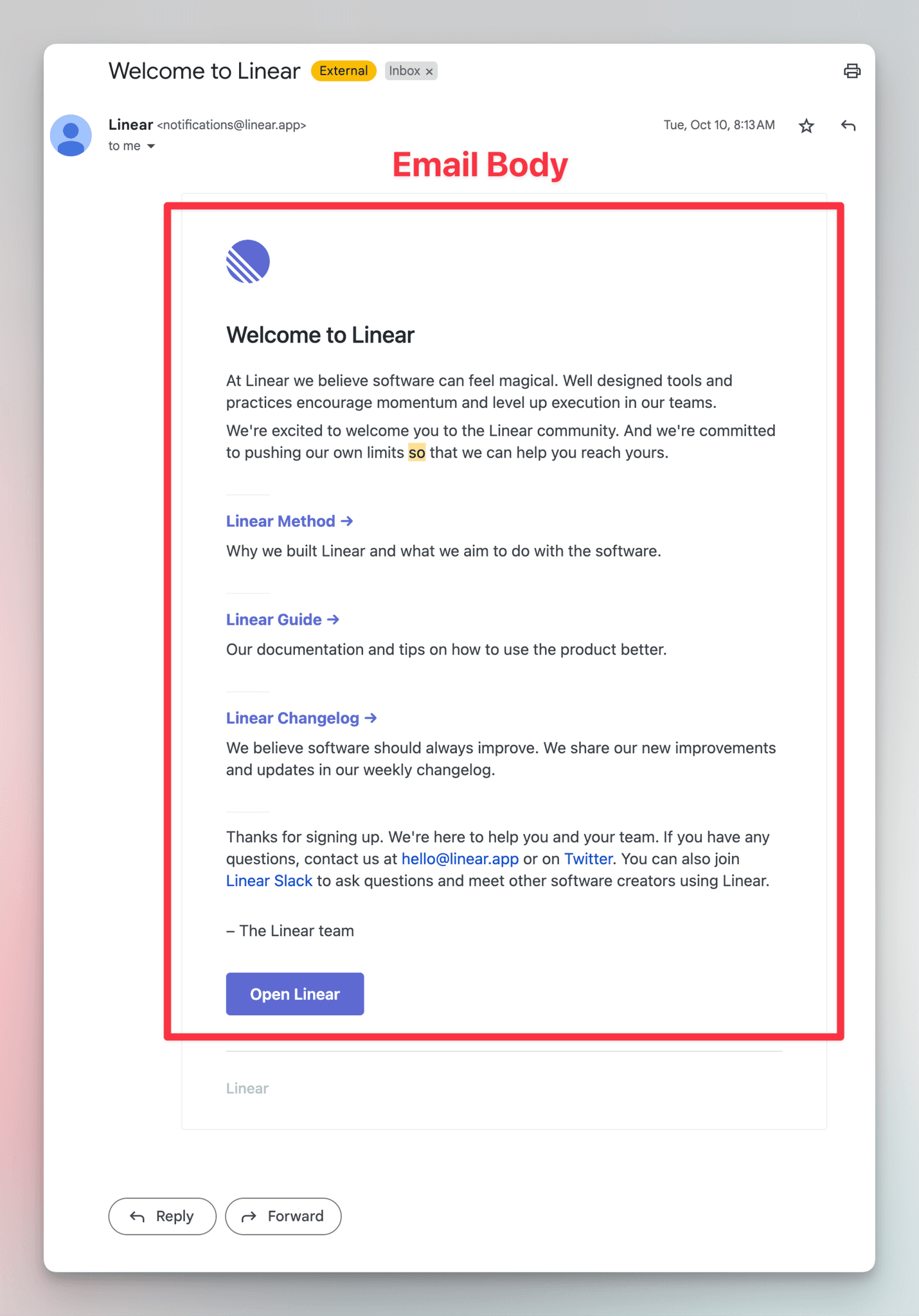 Email Body | Loops Email Marketing Glossary